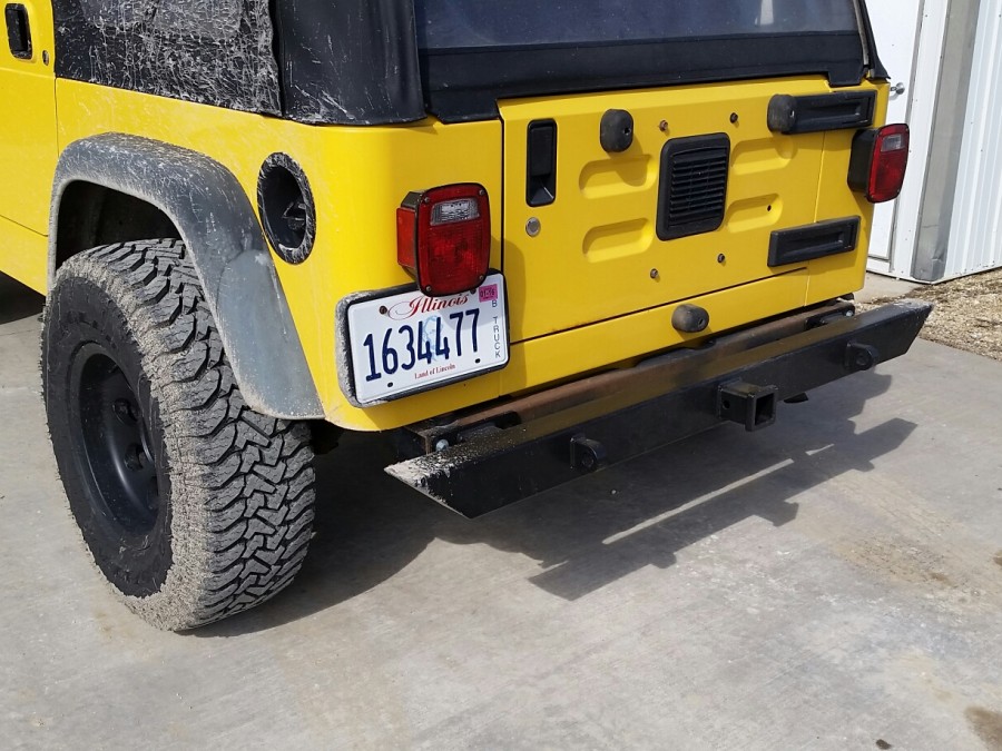 Affordable Rear Bumper-Jeep CJ/YJ/TJ/LJ (’54-’06) - Affordable Offroad
